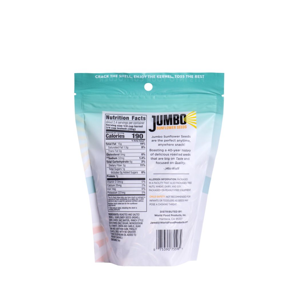 Wild Ranch Seeds (5oz) – Jumbo Sunflower Seeds