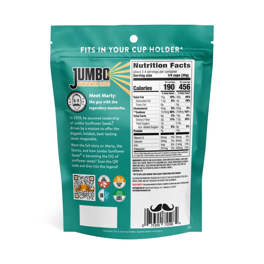 Wild Ranch Seeds (5oz) – Jumbo Sunflower Seeds